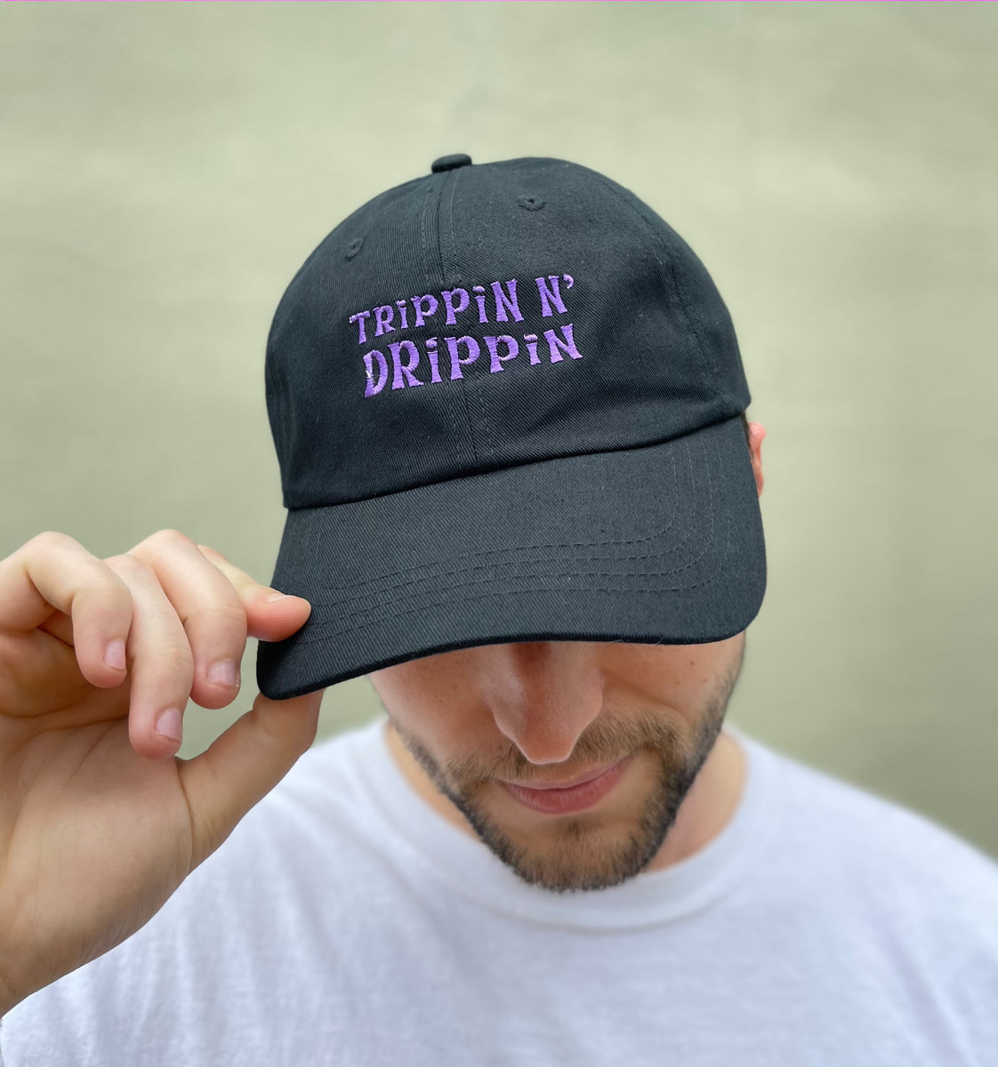 Trippy Drippy Dad Hat – Little Savage Shop