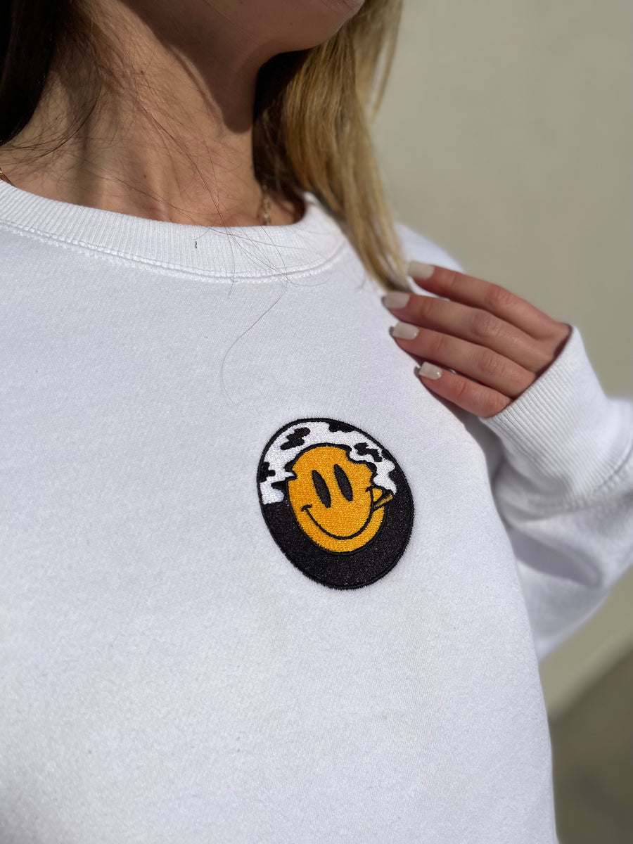 Stoned Smiley Crew Neck – Little Savage Shop