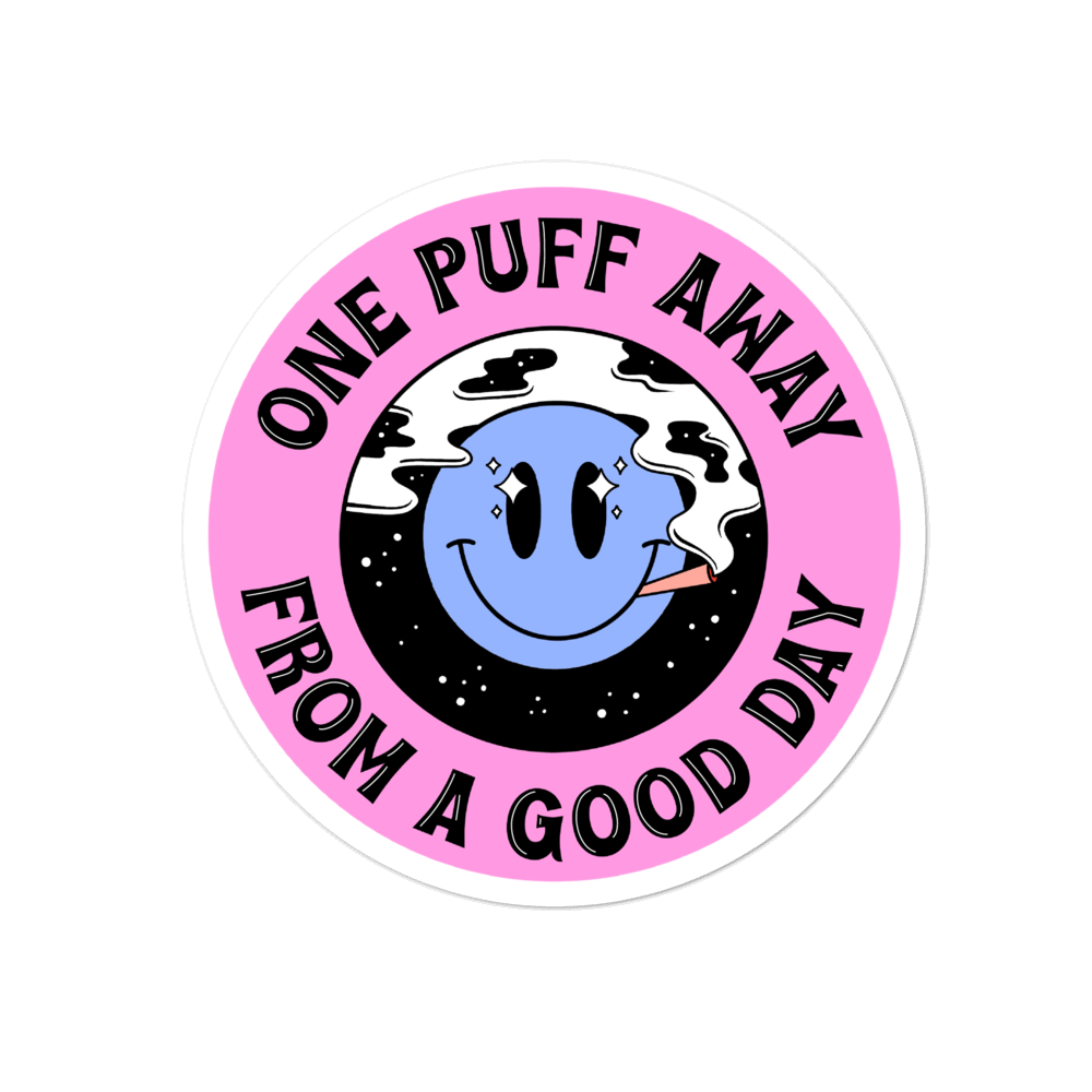 A Puff Away Sticker – Little Savage Shop